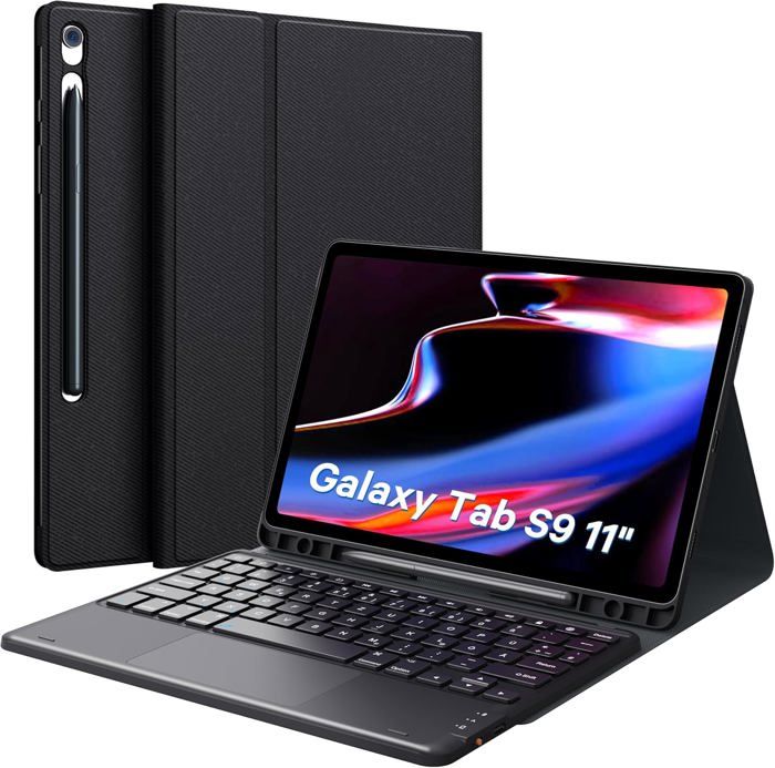 Samsung Galaxy Tab Clavier Pour S9 11"/S9 Fe 10,9", Smart Touchpad, Tab ...