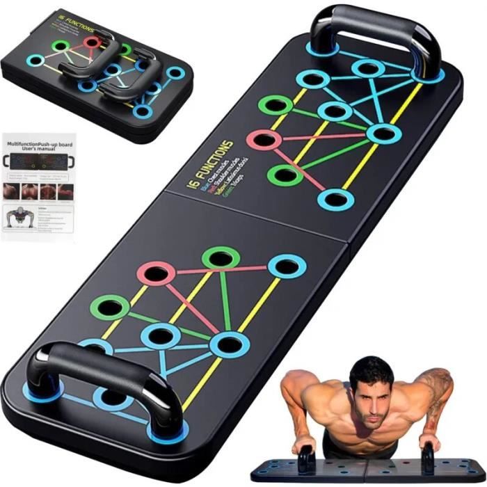 Appareil abdo,Planche Push Up Portable Multifonction Pliable,Équipement d'Entraînement,Barre de ...