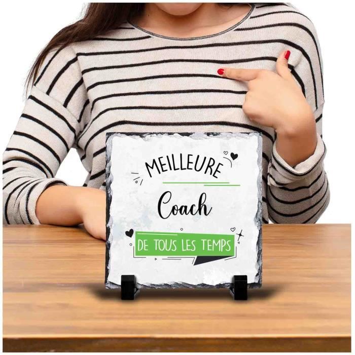 Cadre photo - Meilleure Coach - 15cm x 15cm - Ardoise - Noir - Design ...