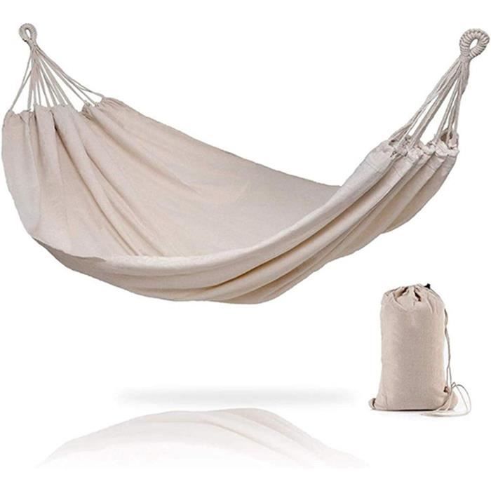 Hamac Portable - N3687 - Capacité de Charge 200 kg - Coton Doux - Pour ...