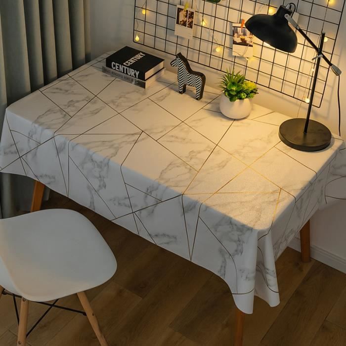 Couleur blanche taille 140x240cm55x94inch nappe nappe ronde nappe ...