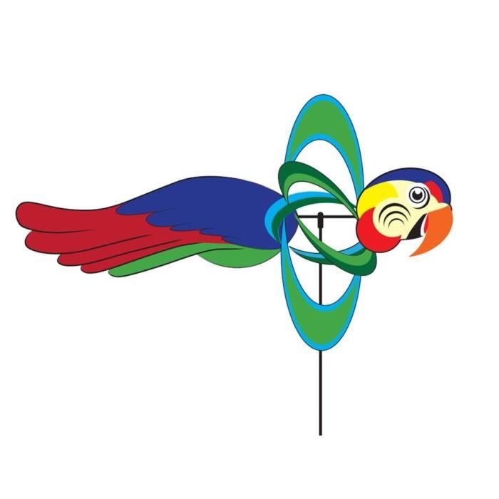 ELLIOT Moulin à vent perroquet - Turbo Parrot - Cdiscount Jardin