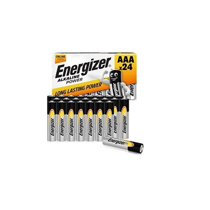 Energizer Pack de 24 Piles AAA Energizer Alkaline Power Pile jetable ...