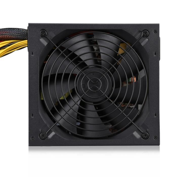 Alimentation PC 850W Modulaire ATX Double 6 + P6 + 2PIN pour Intel AMD ...