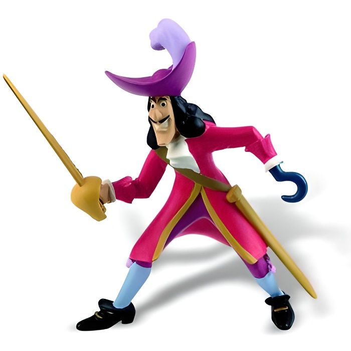 Figurine Capitaine Crochet - BULLY - Peter Pan Disney - 10 cm - Mixte ...