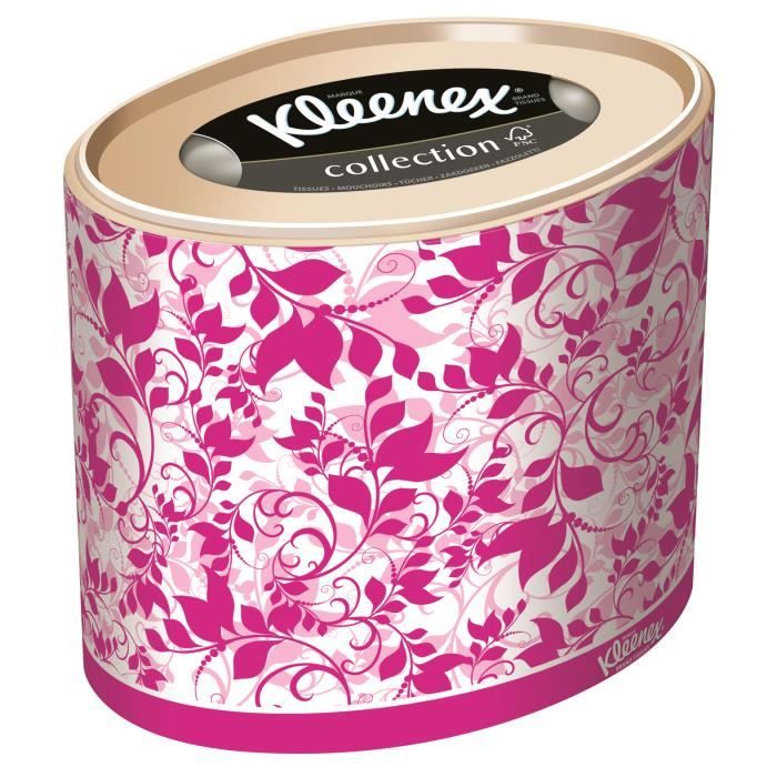 KLEENEX Boîtes à mouchoirs Collection Ovales - Cdiscount Au quotidien