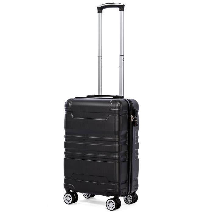 Valise rigide trolley, 4 roues valise rigide avec serrure TSA et roues ...