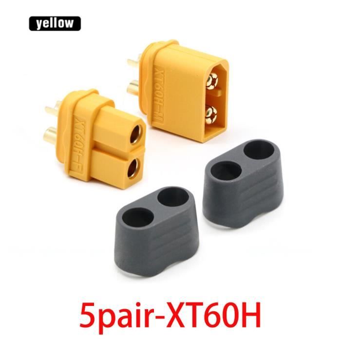 Connecteur industriel,Connecteurs de prise banane XT60H XT30 XT90,5 paires,prise XT60 T pour ...