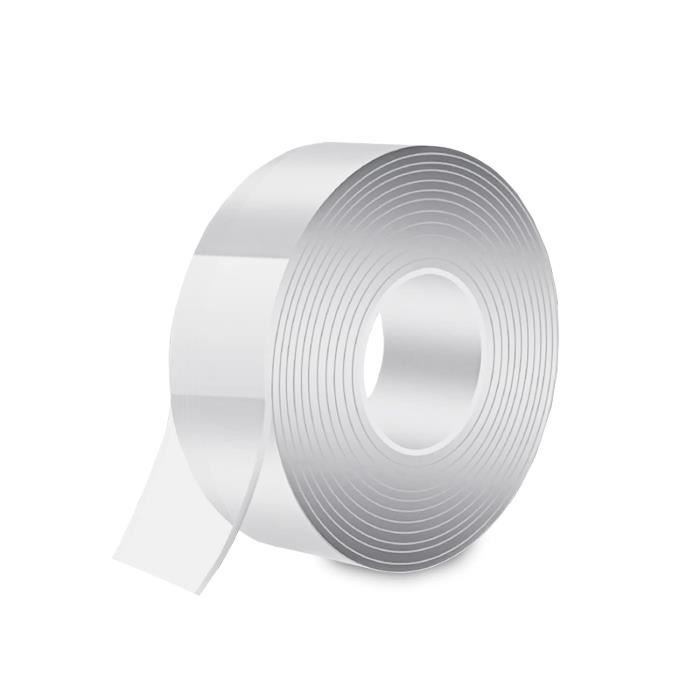 3M Double Face Transparent, Nano Tape Double Face Extra Fort Lavable ...