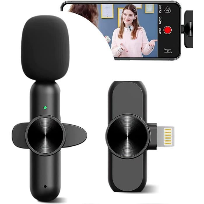 Microphone Cravate Sans Fil Pour I-Phone I-Pad, Micro Professionnel À ...