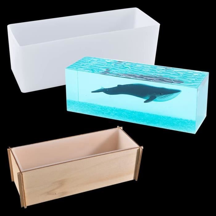 Moule Resine Epoxy Rectangulaire, Moules Silicone Rectangle, Moulle En ...