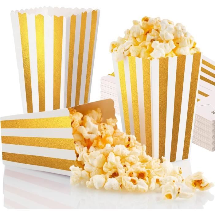 50 Pièces Boite Pop Corn, Popcorn Boîtes, Bonbons Conteneur, Boîtes De ...