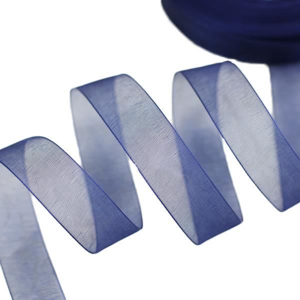 Ruban,bleu foncé-50mm--Ruban En Organza Décoratif 50 Mètres Par Rouleau ...