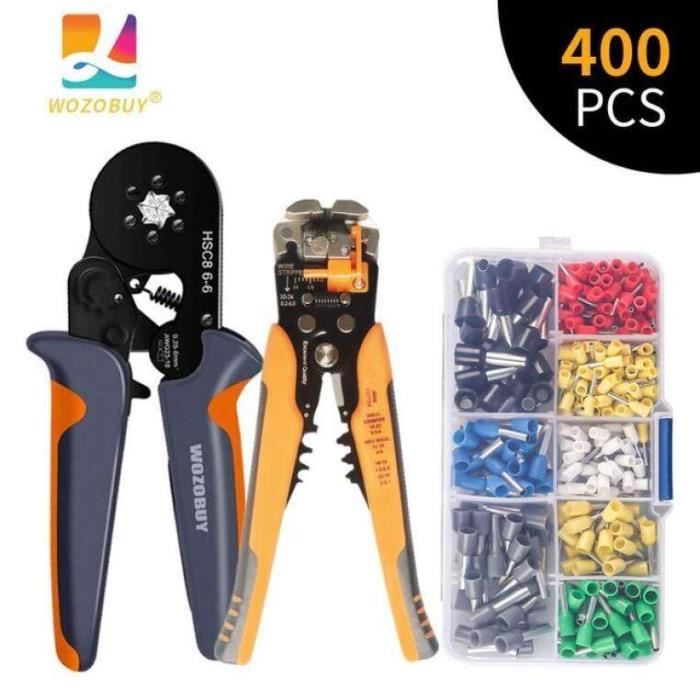 GTY08078-PINCE DE SERRAGE,Kit d'Outils de Sertissage Multi-Fonctionnel pour Dénudeur de Fil ...