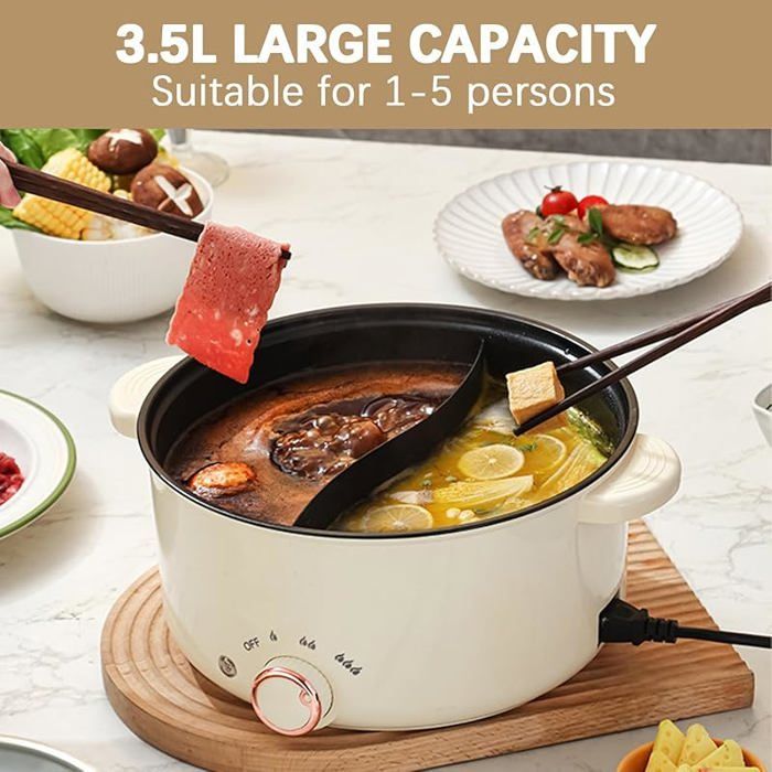 Hot Electric Pot 3.5L Electric Pot with Separator 1000W Three Power ...