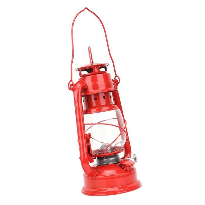 Lampe à pétrole - OMABETA - Vintage - Métal Rouge - Décoration créative ...