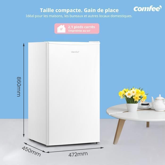 Réfrigérateur Top - Comfee - 93L - Classe E - 45*47.2*86 cm - Blanc - Achat / Vente ...