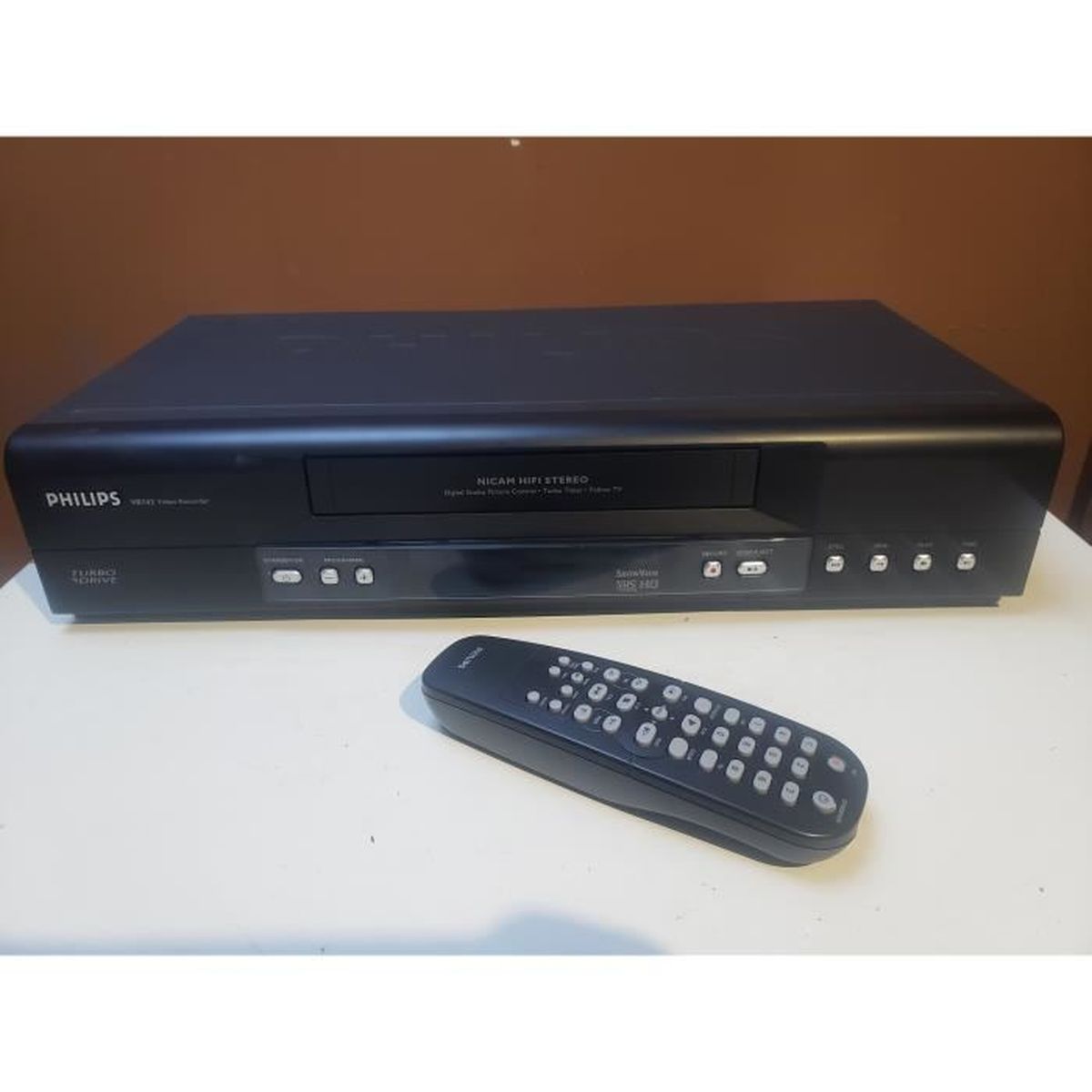 MAGNETOSCOPE PHILIPS VR742 6 TETES HIFI STEREO LECTEUR ENREGISTREUR K7 ...