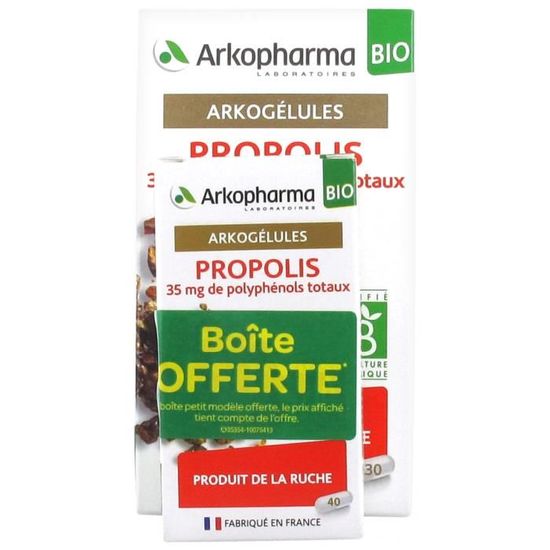54156 Arkopharma Arkogélules Propolis Bio 130 Gélules + 40 Gélules ...