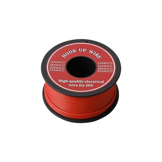 Câble-fil UL3132 26awg 30m en silicone souple et cuivre étamé - Rouge - Cdiscount Bricolage