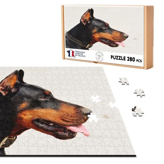Puzzle Classique - FABULOUS - Doberman Gros Chien Profile - 280 Pièces ...