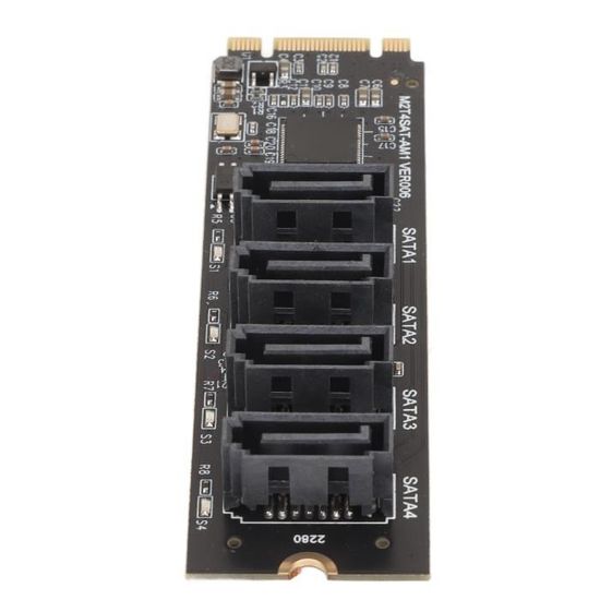 Fdit M2 KEYM Adaptateur NVME PCIE vers SATA3.0 Lecteur de carte adaptateur M.2 NVME vers SATA ...