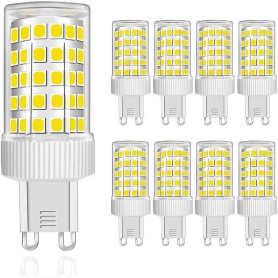 Ampoule Led G9 10W, Sans Scintillement, Blanc Froid 6000K, 800Lm, Équivalent 80W Halogène, 86 ...