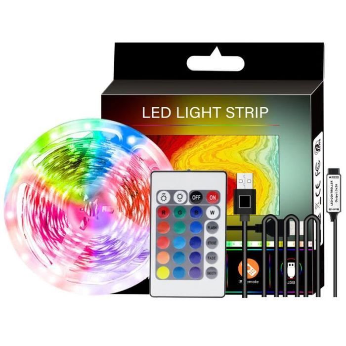 BANDE LED - RUBAN LED Ruban LED 5M USB led chambre bande led deco ...