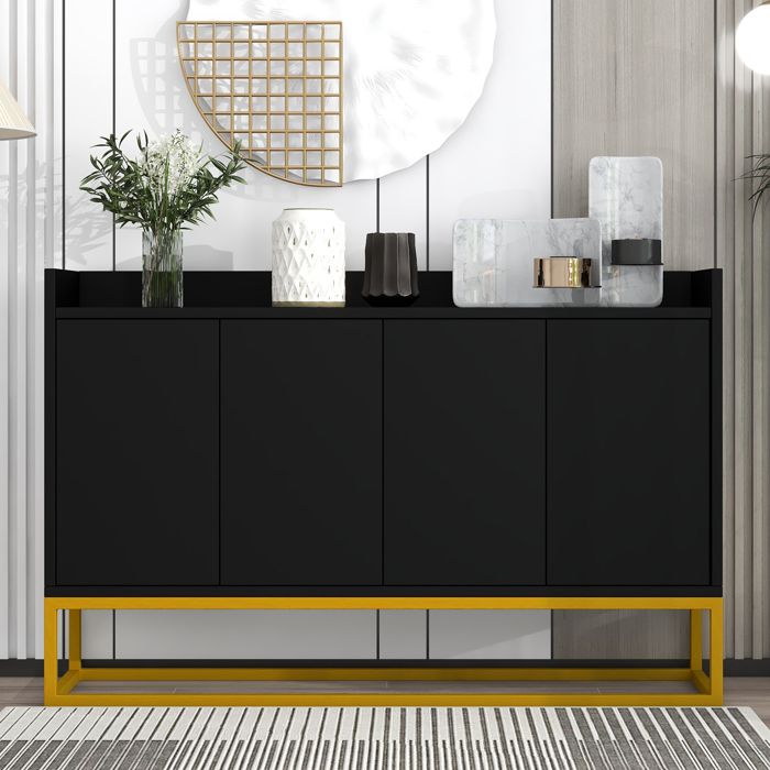 Buffet - Buffet moderne - Buffet bas - Buffet avec 4 porte - 120x30x80 ...