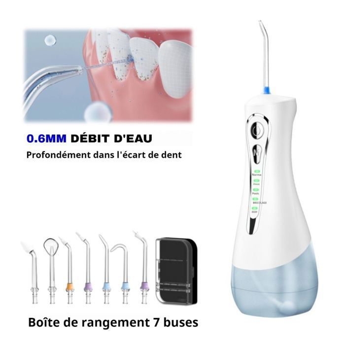 Hydropulseur Jet DentaireIrrigateur Oral Portable Professionnel et ...