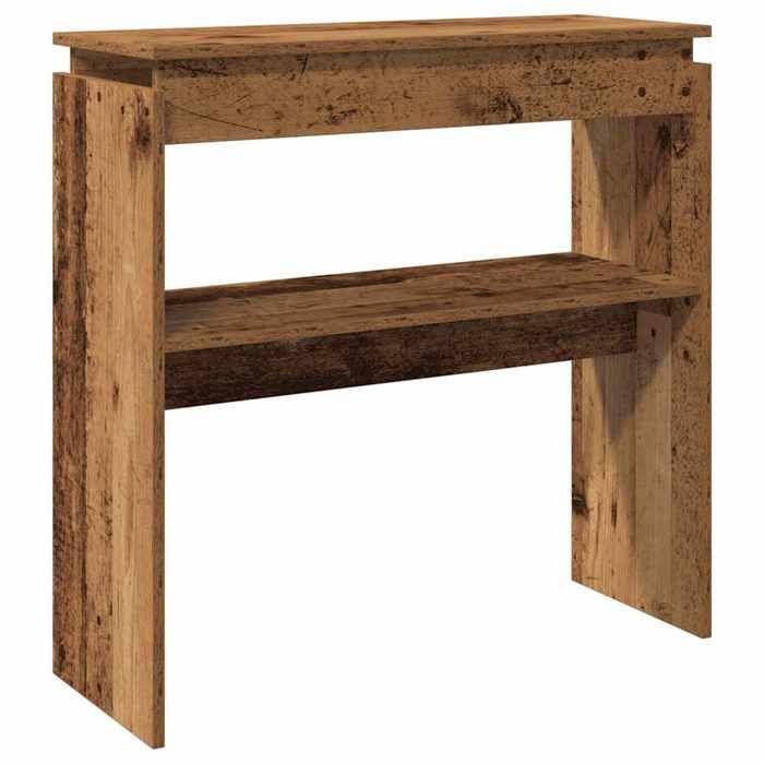 MVS Console entrée, Table console - vieux bois - 80 x 30 x 80 cm - bois ...