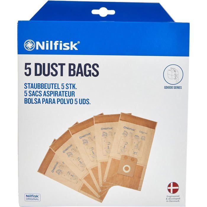 5 Original Dust Bags 10L - Accessories for GD, CDB and CDF Vacuum ...