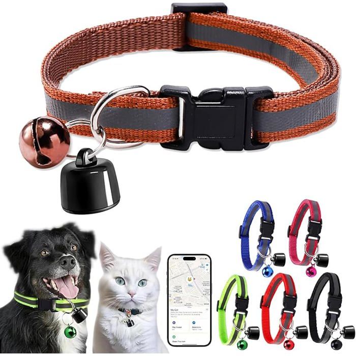 Collier GPS Animaux Anti-Perte Traceur GPS Chat Traqueur GPS Chien ...