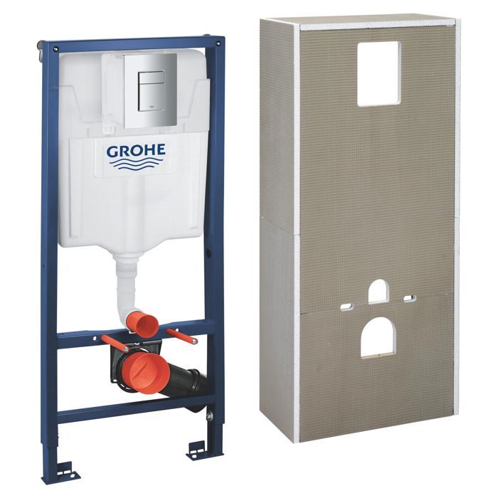 GROHE Pack bâti-support WC Solido Rapid SL avec habillage prêt à ...