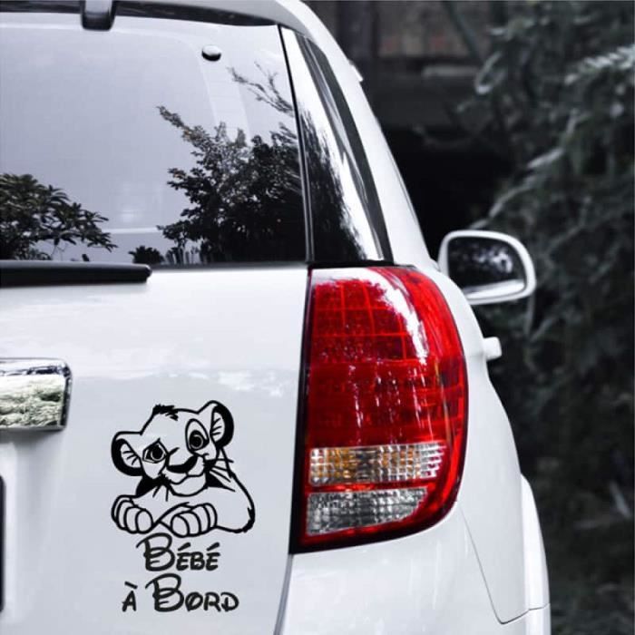STICKER BEBE A BORD SIMBA J0117 Noir - Cdiscount Puériculture & Eveil bébé