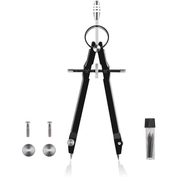 Kit de géométrie Ensemble de géométrie de Compas Professionnelle 1pcs ...