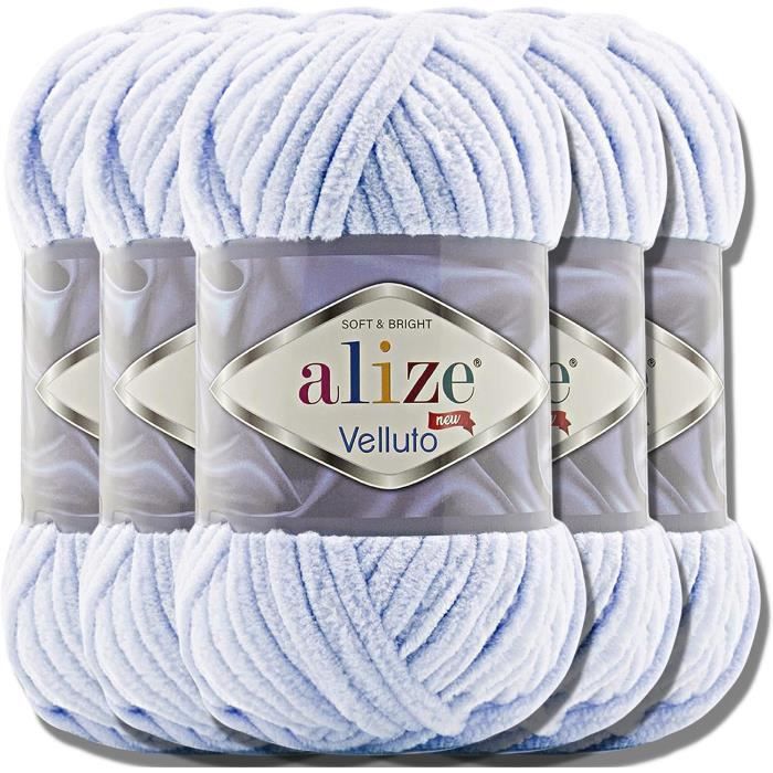 Alize Velluto Lot De 5 Pelotes De Laine Turque Super Bulky-100 G-Super ...