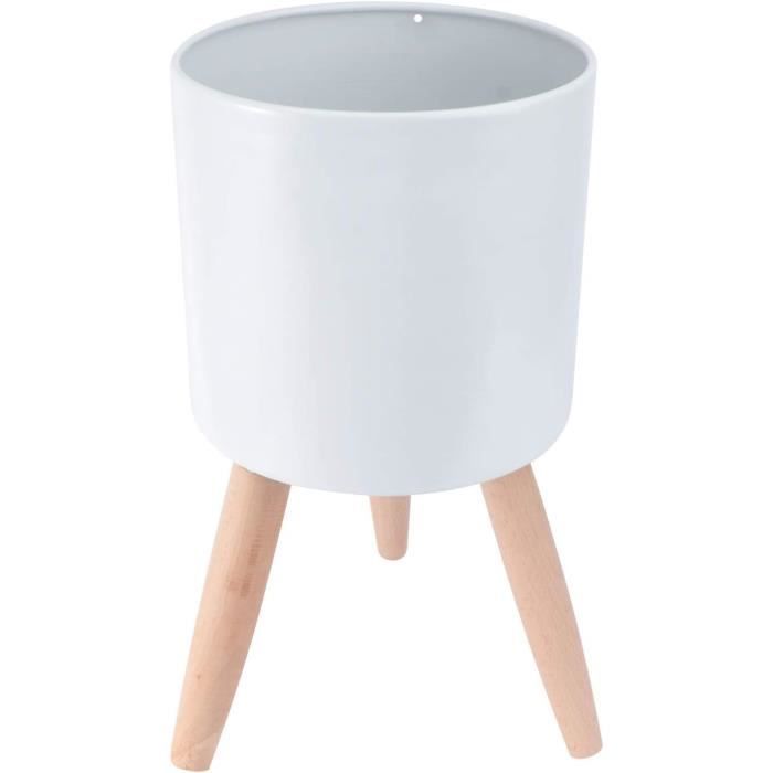 Cache Pot Sur Pied Rotin Sur Pied Pot De En Fer Support En Bois ...