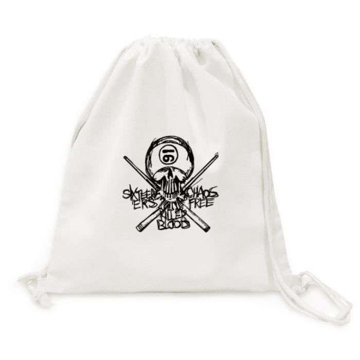Numéro 16 ninja noir squelette épée don de cordon sac shopping sac à ...