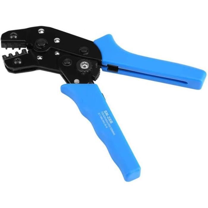 Pince à sertir - SN-28B - Pin Socket Terminal - Bleu - Avec protection électrique - Cdiscount ...