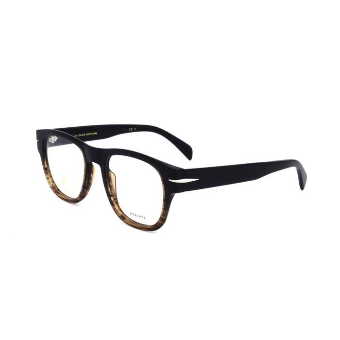 David Beckham DB 7025 52/20/145 DARK BROWN SHADED acétate homme DB 7025 ...