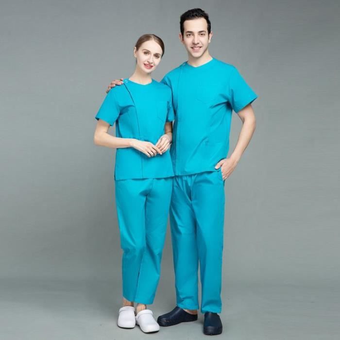 BLOUSE PROFESSIONNELLE Tshirt + Pantalon Uniforme d'infirmière Travail ...