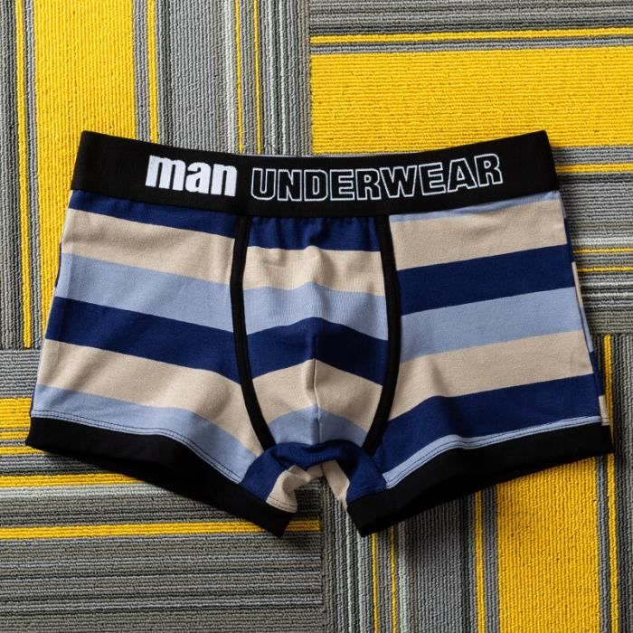 Boxer-shorty,Boxer Sexy en Coton pour Homme,Sous-Vêtement de Haute ...