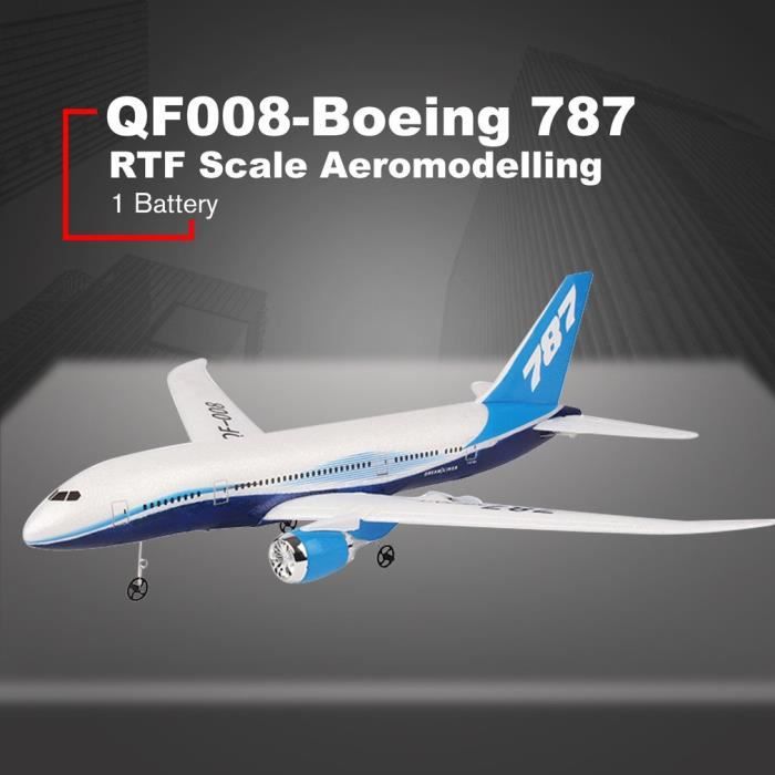 QF008-Boeing 787 2.4GHz 3CH EPP RC avion à voilure fixe RTF échelle ...