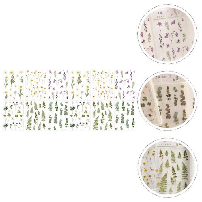 12 Feuilles Creative Belle décoratif Stickers stickers - lettres ...