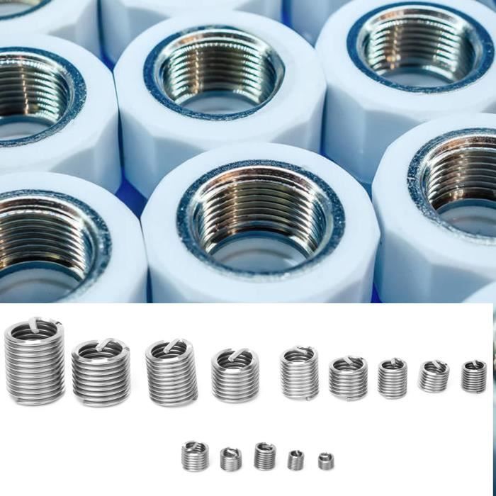 Qiilu douille filetée Outil de réparation de filetage en acier ...