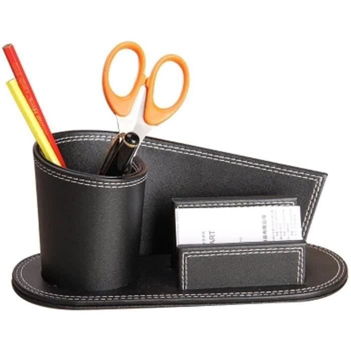 Trust-Pot Carré à Crayons Bureau en Cuir Multifonctionnel BoîtePanier ...