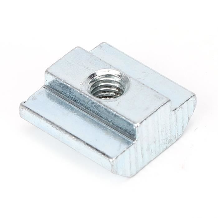 SALALIS crou à rainure en T 30pcs 40 Séries crous T-Slot Fixations Filetées en T à crous ...