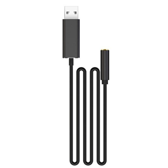 Câble de Prise de Ligne de Conversion pour Adaptateur de Casque USB à 3 ...