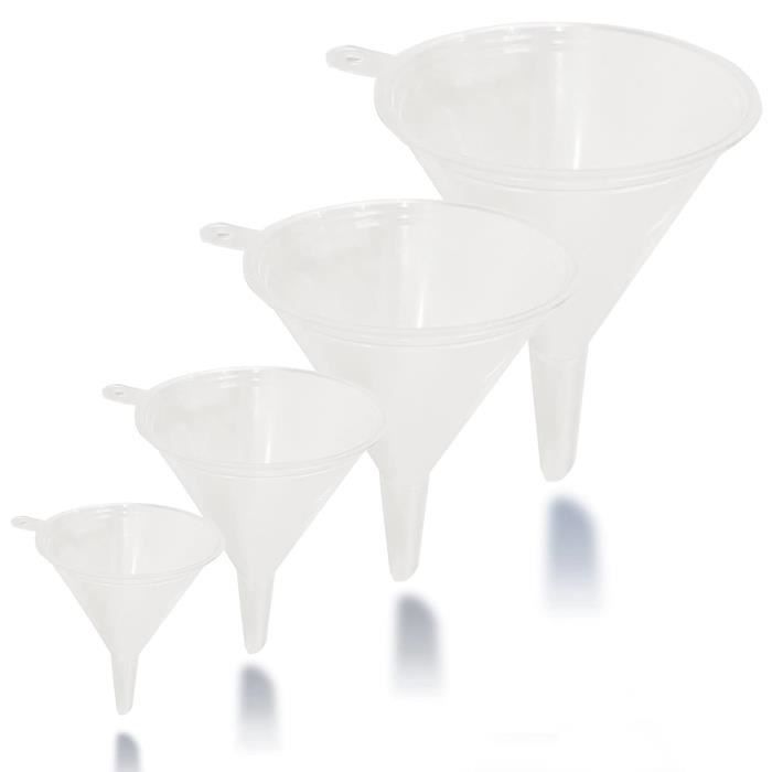 Liqvee Entonnoir transparent en 4 tailles différentes (122, 101, 76 et ...